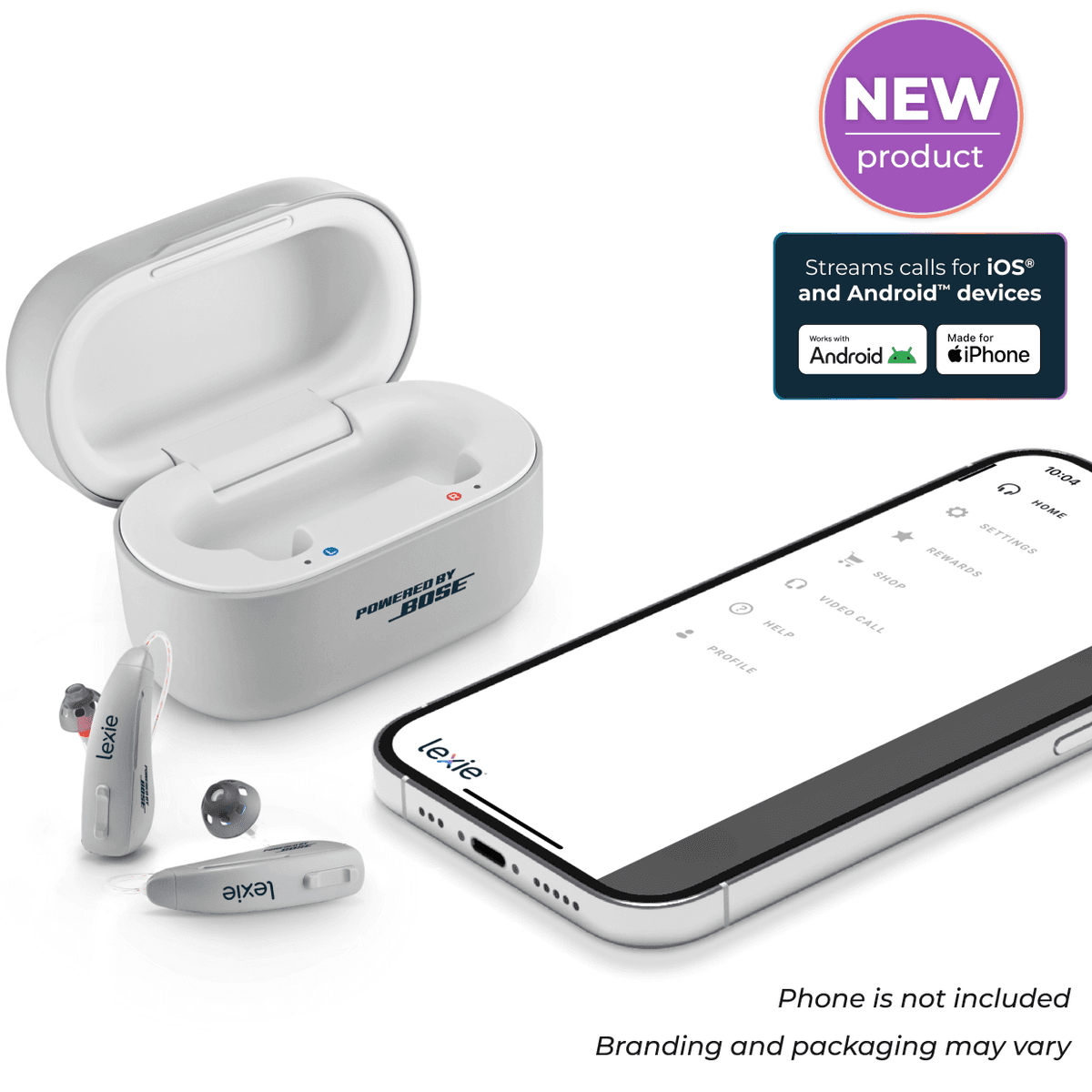 Lexie B2 Plus self-fitting OTC hearing aids Powered by Bose